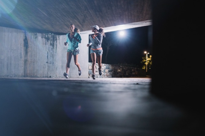Safety after dark: exercising at night