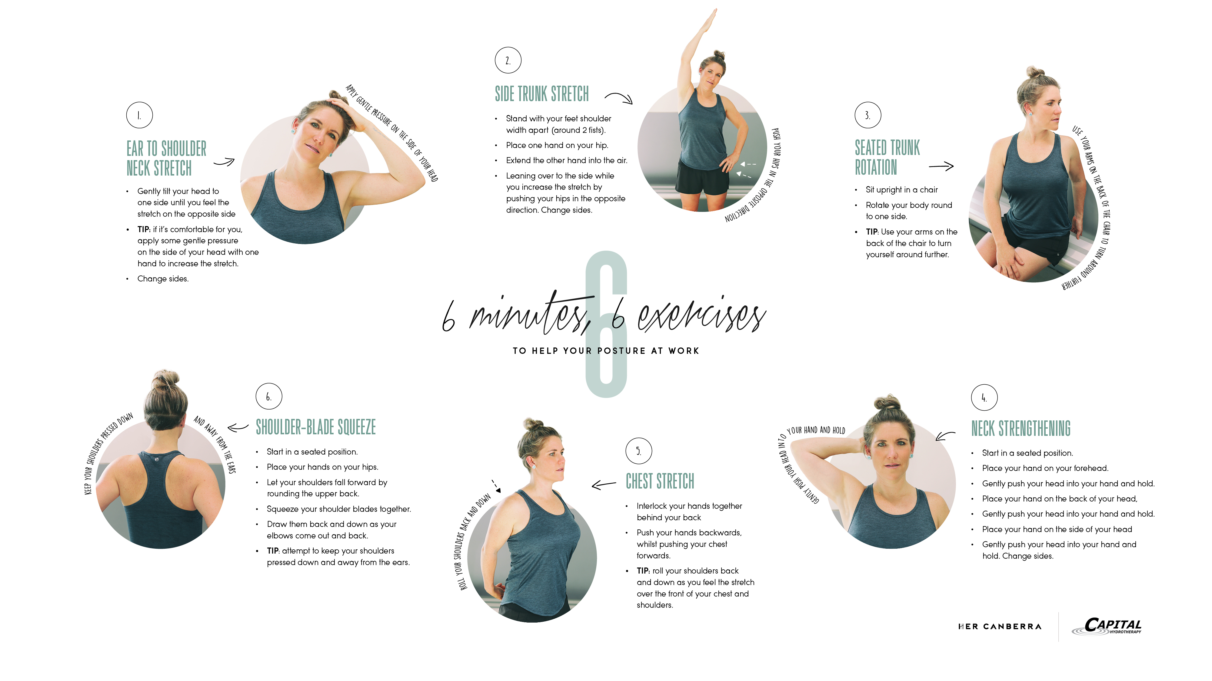 Six minutes, six exercises | HerCanberra