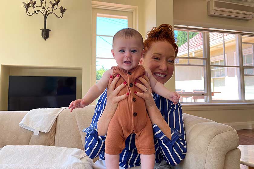 New mum Kristen Davidson hits the ground (and airwaves) running ...
